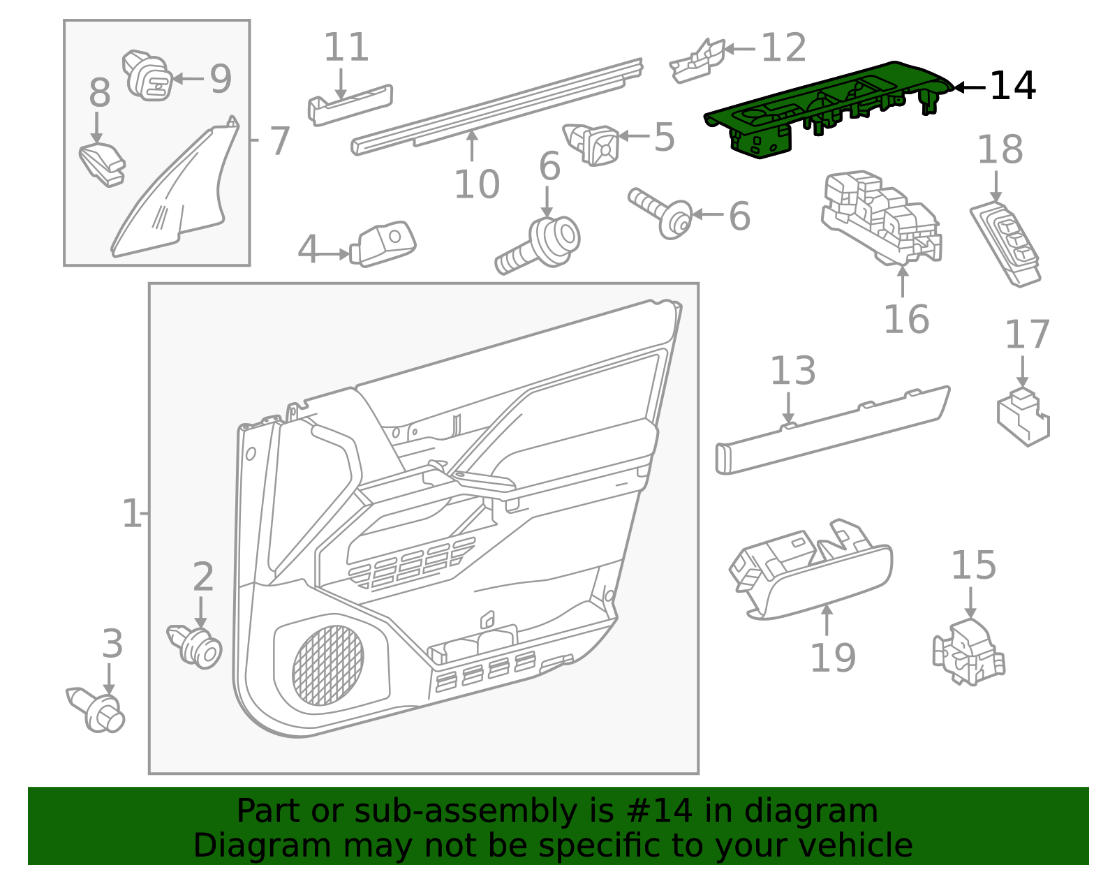74232-35230 - Switch Bezel 2025 Toyota 4Runner | Longo Toyota Parts