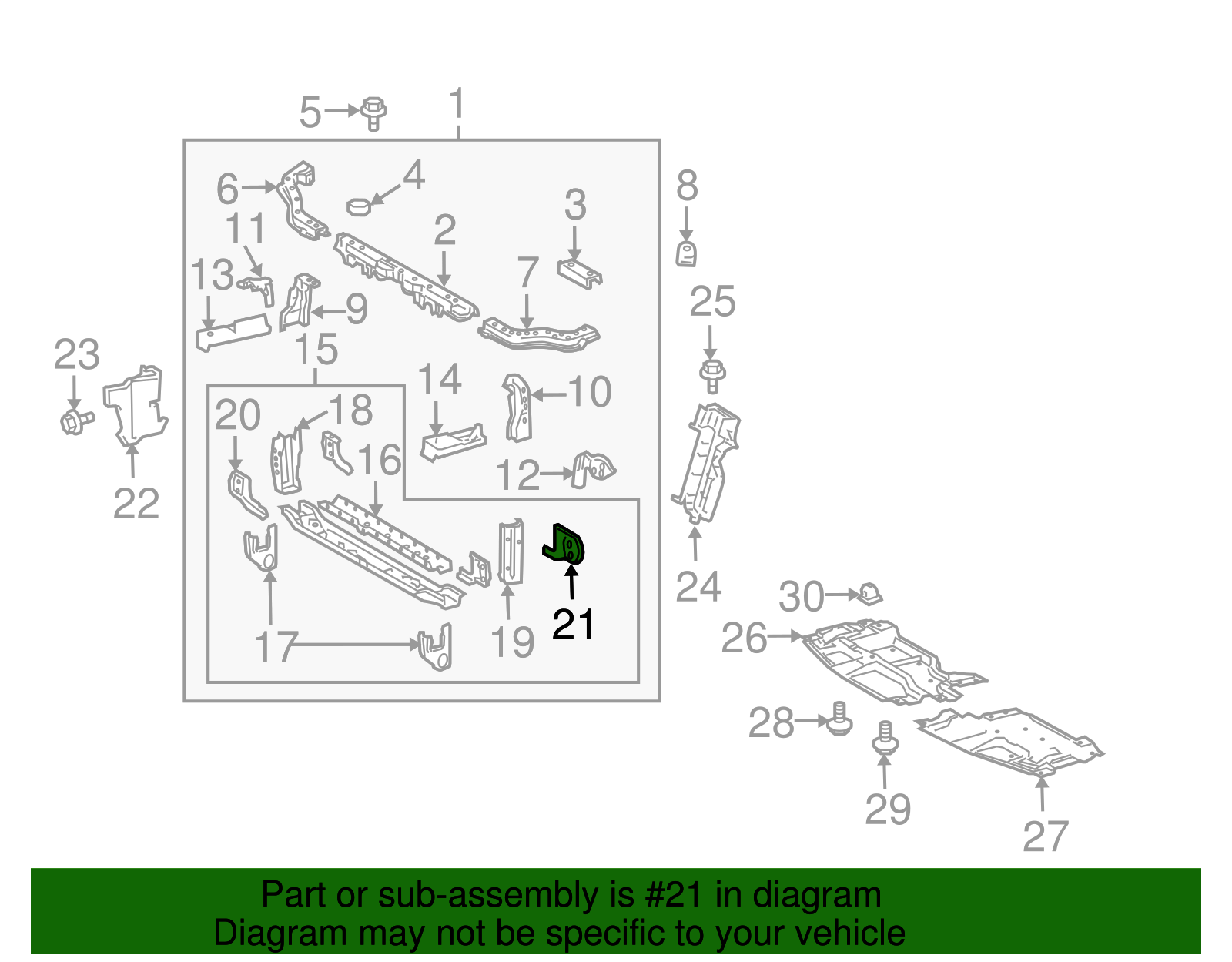 57164-32050 - Side Reinforced 2005-2010 Scion tC | Toyota San Diego Parts