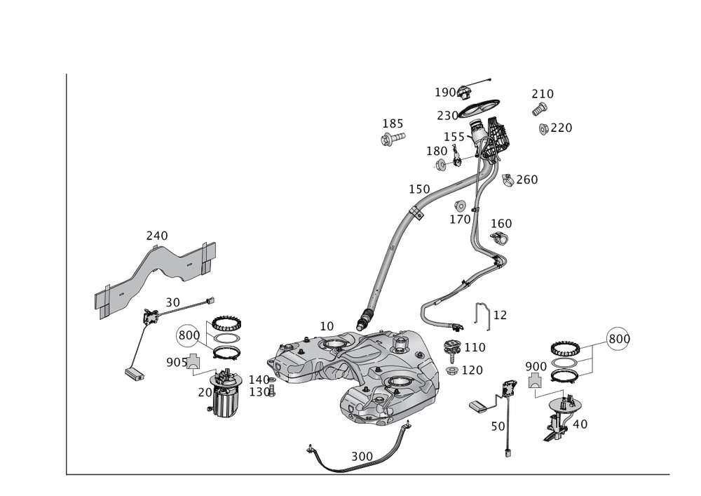 Fuel Delivery Module - Part #166-470-25-94 | Mercedes Parts Center