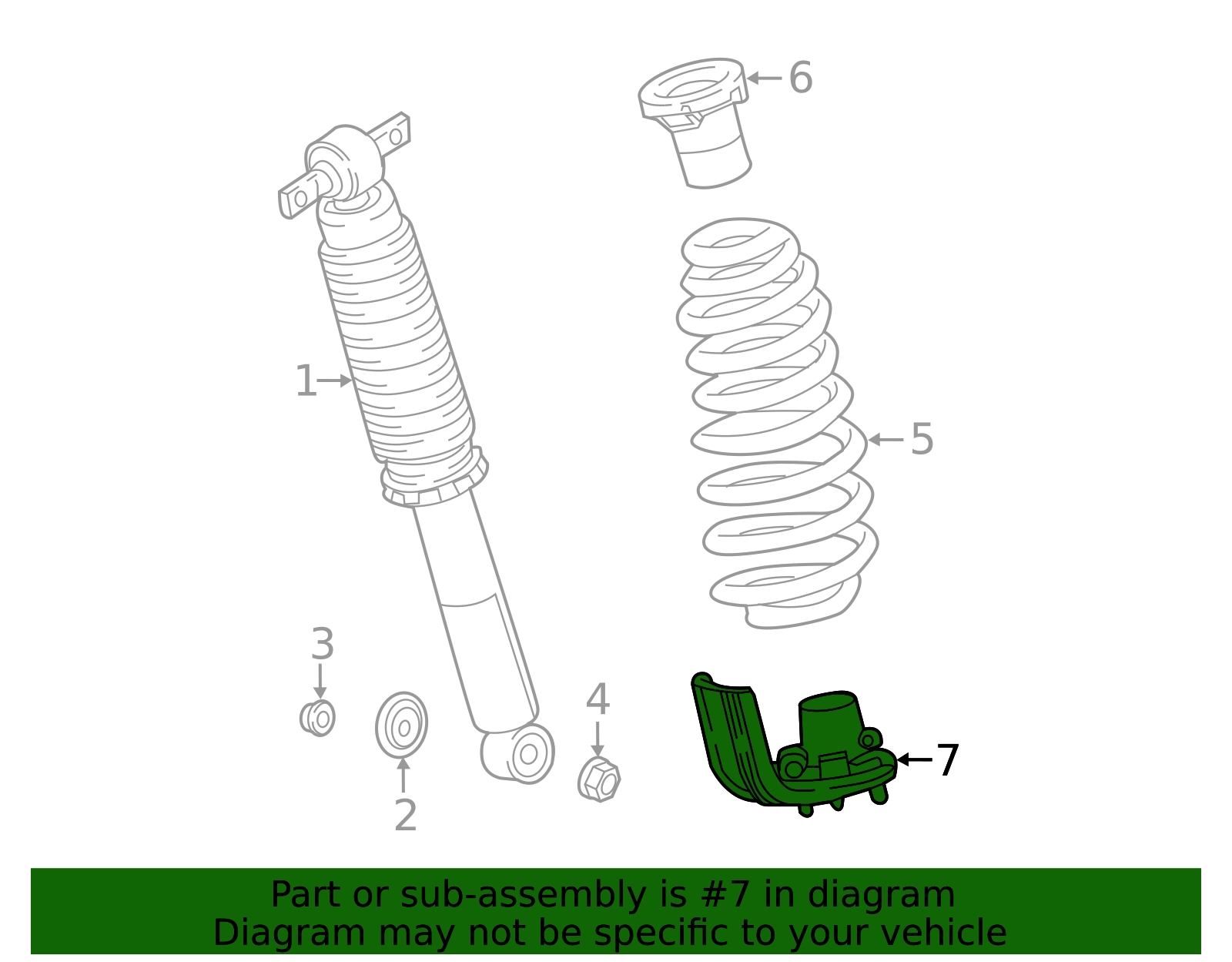 52745-THR-A03 - 2018-2024 Honda Odyssey - Rubber L Rear Spring Mounting ...