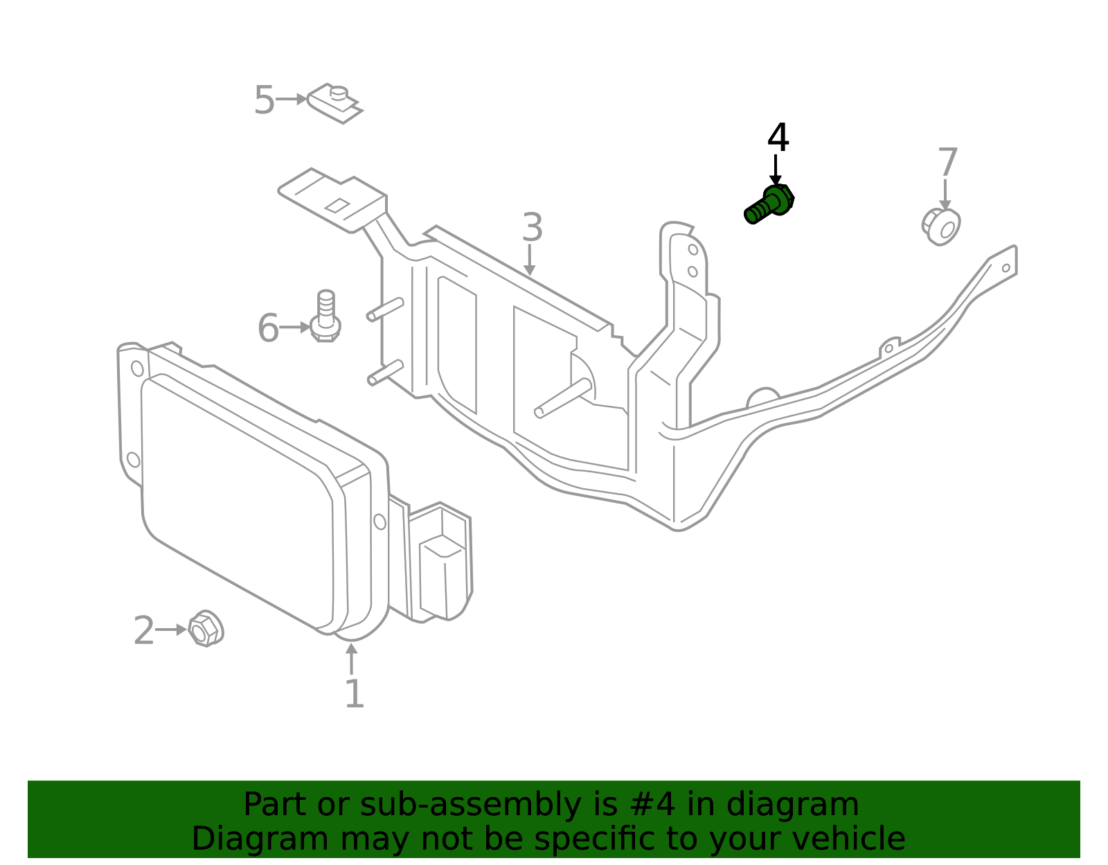 2013-2020 Ford Distance Sensor Mount Bolt -W710987-S442 | TascaParts.com