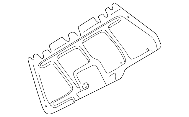 1J0-825-237-R - Radiator Support Splash Shield 1999-2006 Volkswagen ...