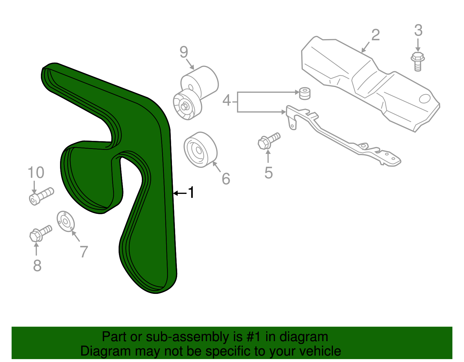 2015-2019 Subaru Serpentine Belt 23780AA140 | Subaru Parts Guys