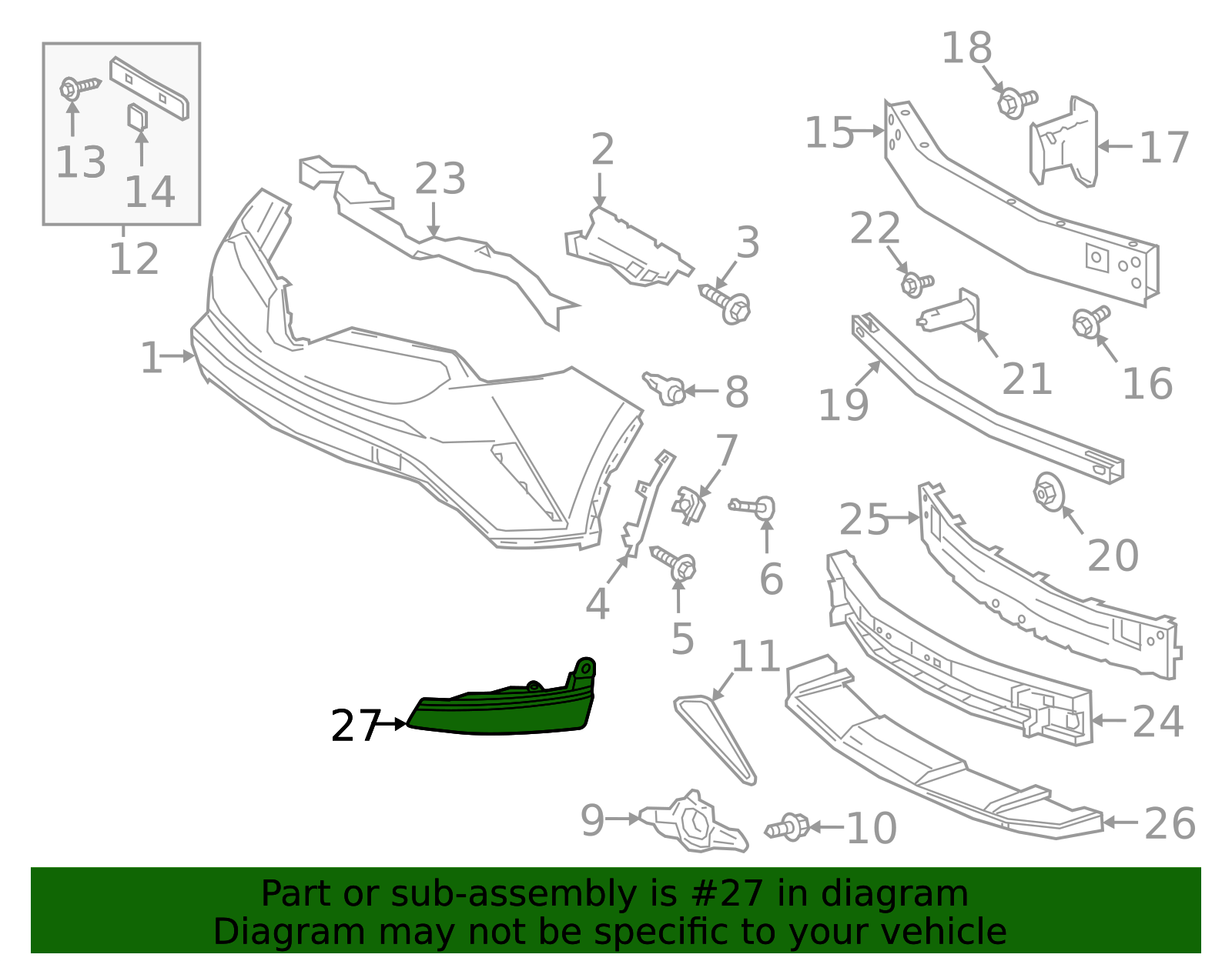 76852-F4010 - Spoiler - 2020-2022 Toyota C-HR | OEM Genuine Toyota Parts
