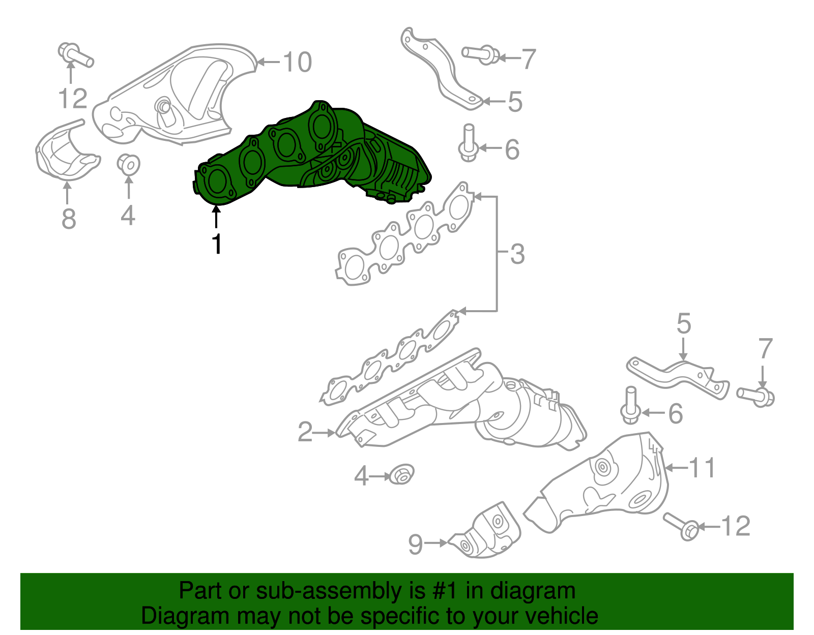 28510-3F610 - Hyundai Exhaust Manifold 2015-2017 Hyundai | Performance ...