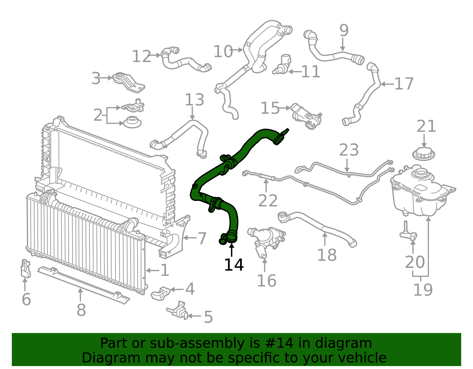 T2H19220 - High-Quality Engine Coolant Bypass Pipe for AutoNation Parts