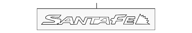 Hyundai - 86310-2W000 - Nameplate - 2013-2018 Hyundai Santa Fe Sport ...