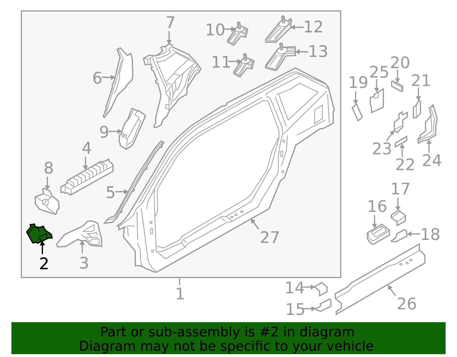 41-00-7-348-030 - Uniside Assembly Inner Support - 2014-2020 BMW ...
