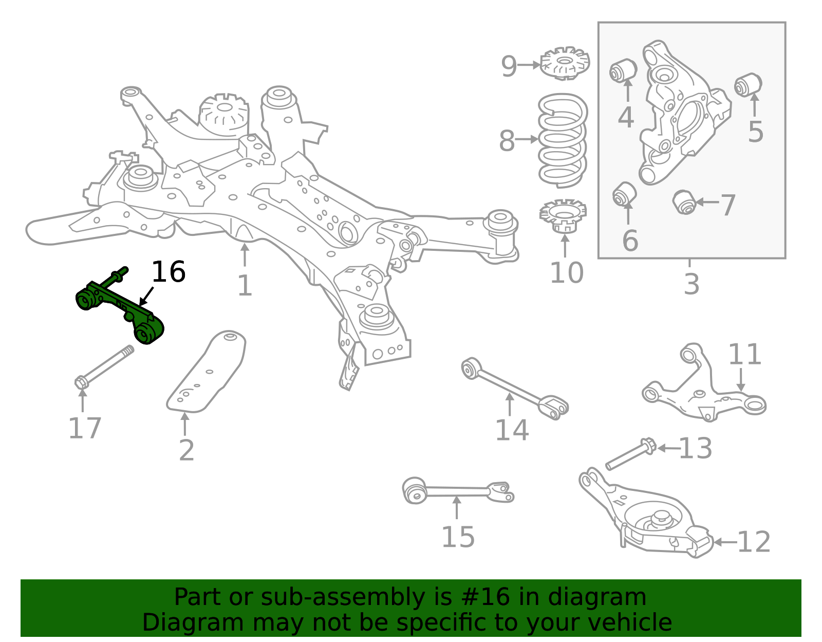 2013-2025 Nissan Differential Mount 55419-3JA0A | Sullivan Brothers Nissan