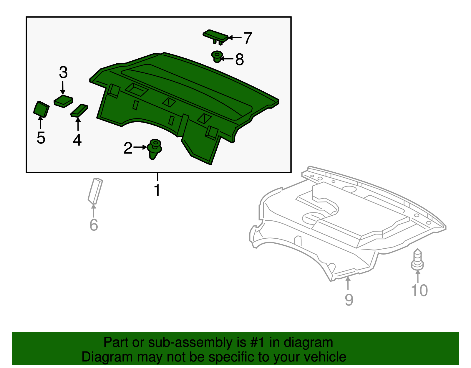 2015-2020 Acura TLX Pkg Tray Trim 84500-TZ3-A01ZA | OEM Parts Online