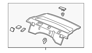 2015-2020 Acura TLX Pkg Tray Trim 84500-TZ3-A01ZA | OEM Parts Online