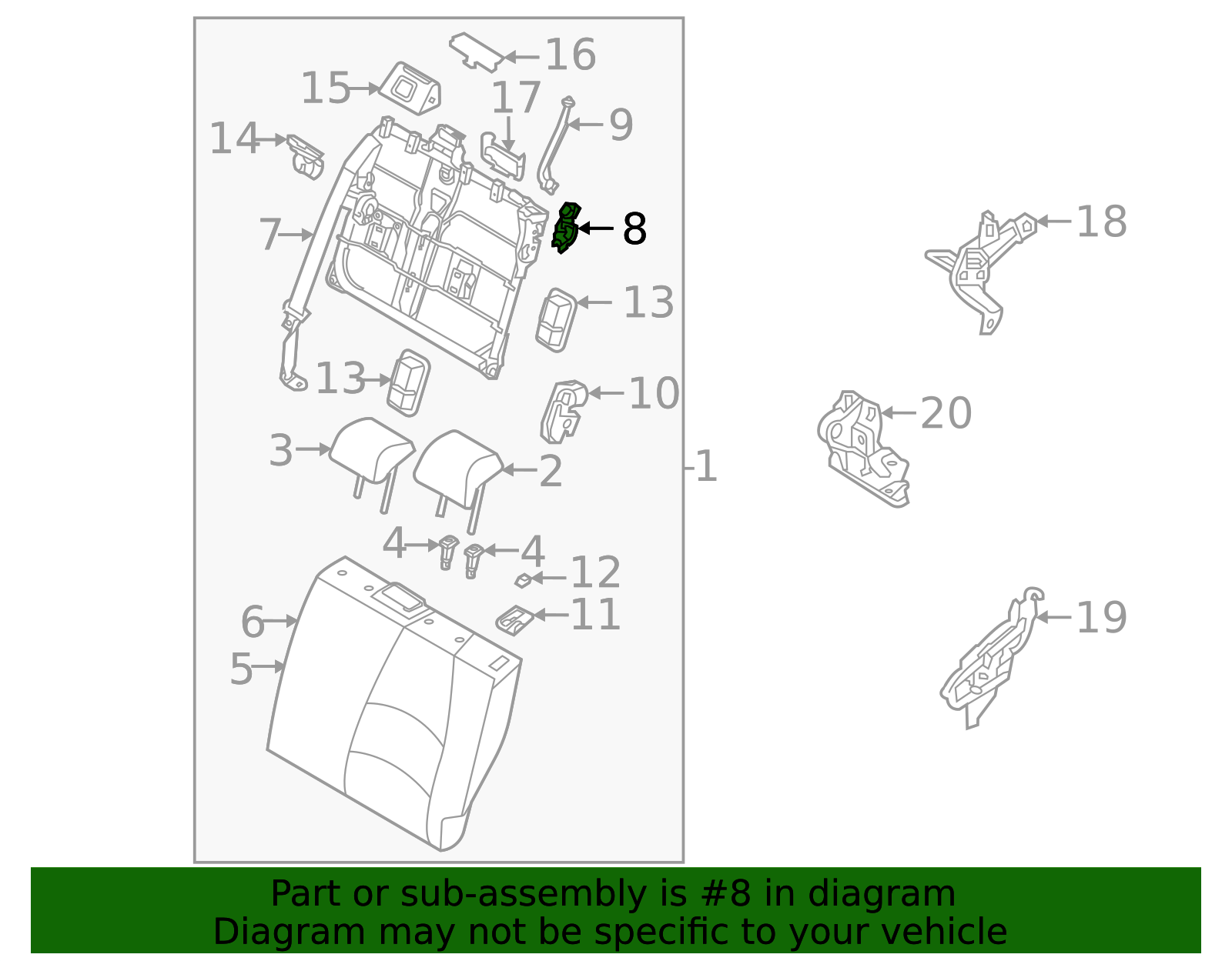 2020 Toyota Yaris Latch 72640-WB002 | Toyota Parts Center