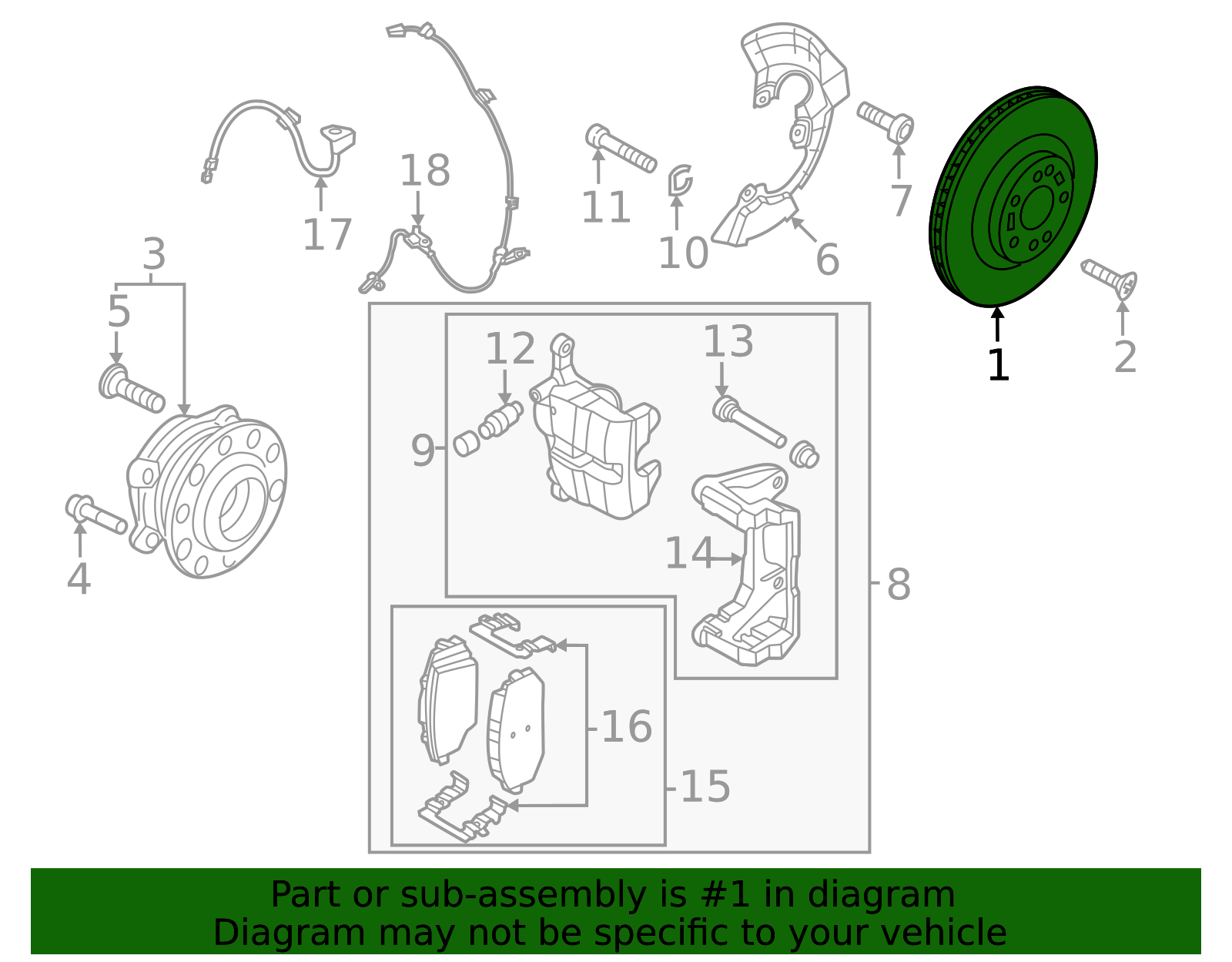 51712-L1100 - Rotor 2023-2026 Kia Sportage | Kia.Parts Store