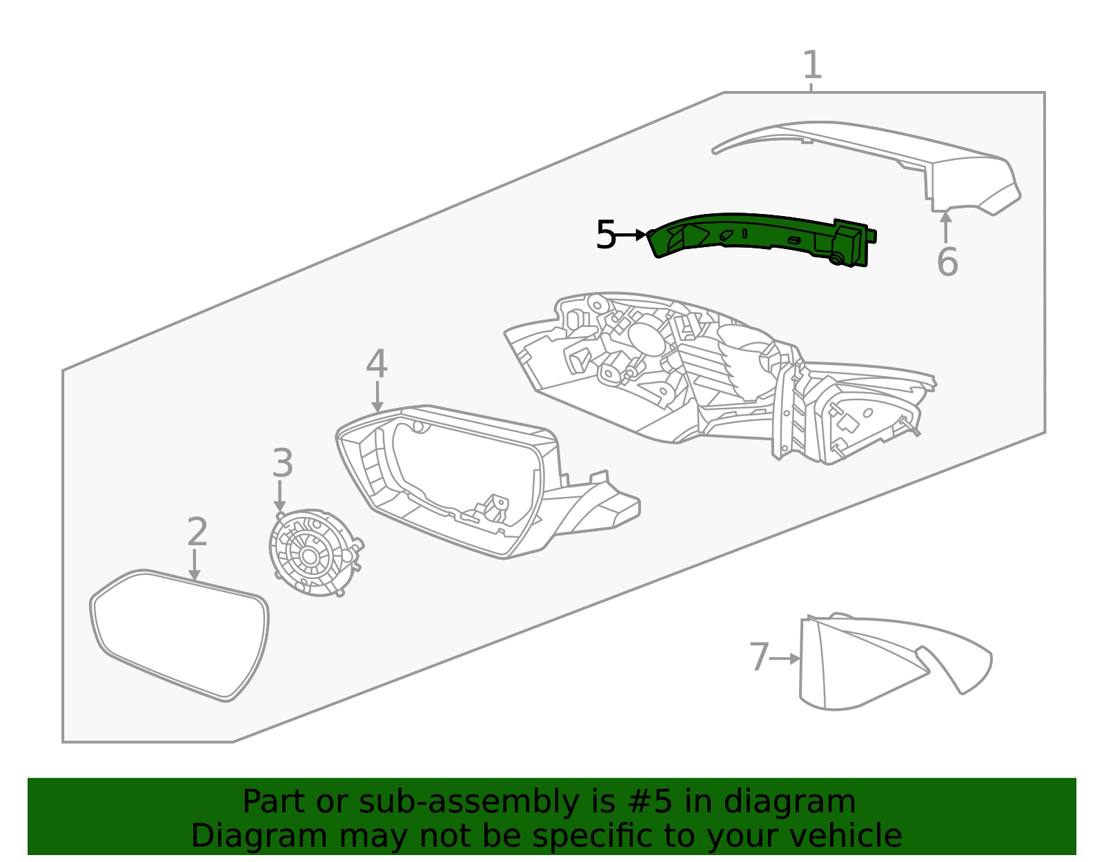 2021-2023 Hyundai Elantra Signal Lamp 87614-AB000 | QuirkParts