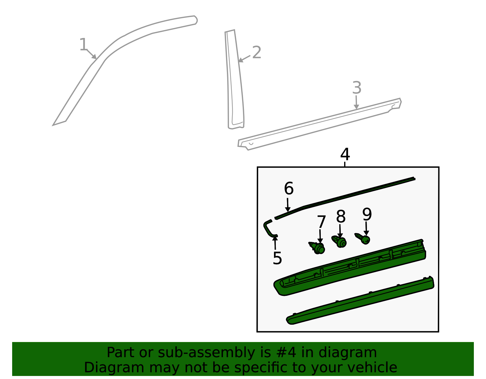 75071-60100-E0 - Body Side Molding - 2013-2015 Lexus LX570 | My L Parts