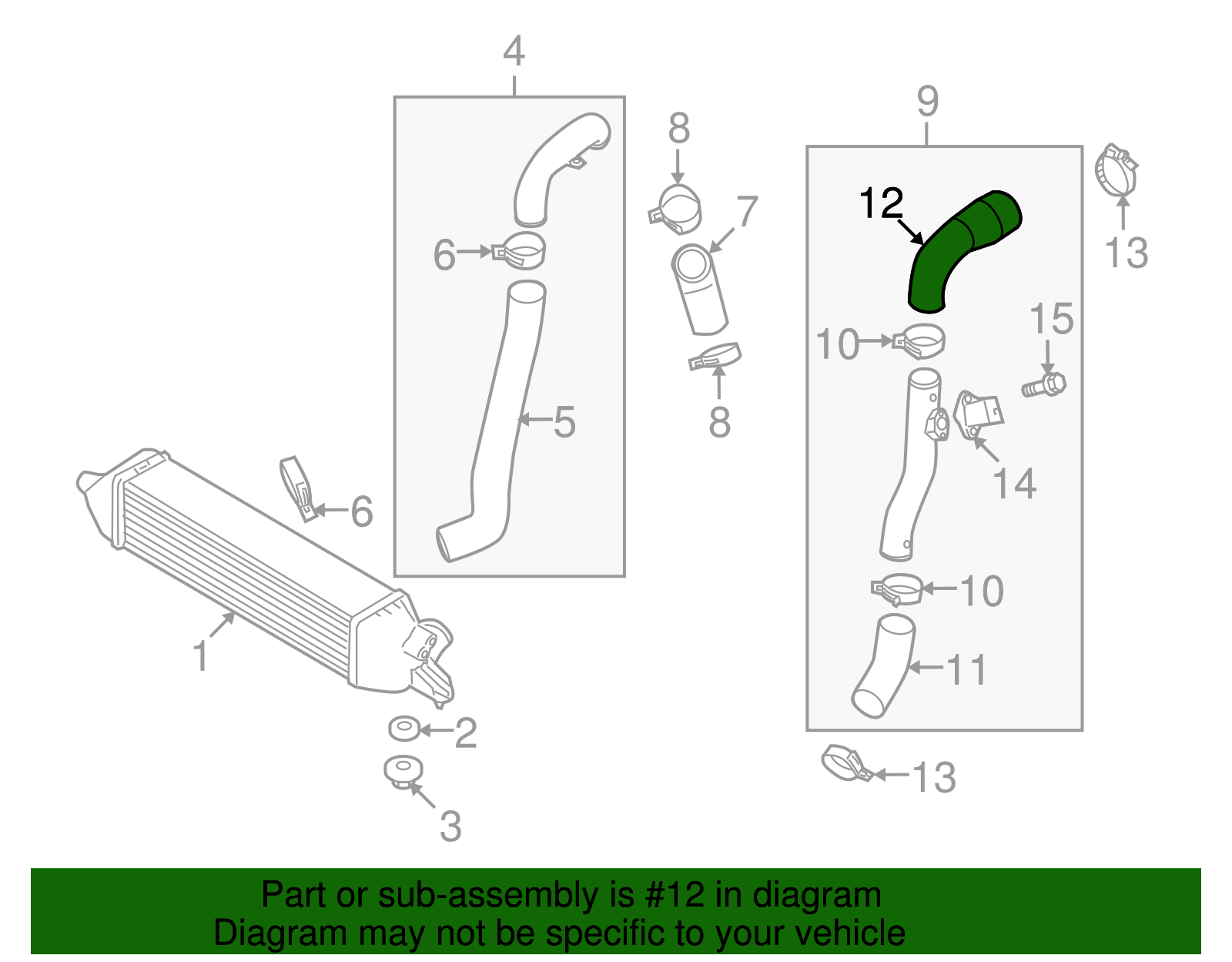 28286-2C000 - Upper Hose - 2010-2012 Hyundai Genesis Coupe | Conicelli ...