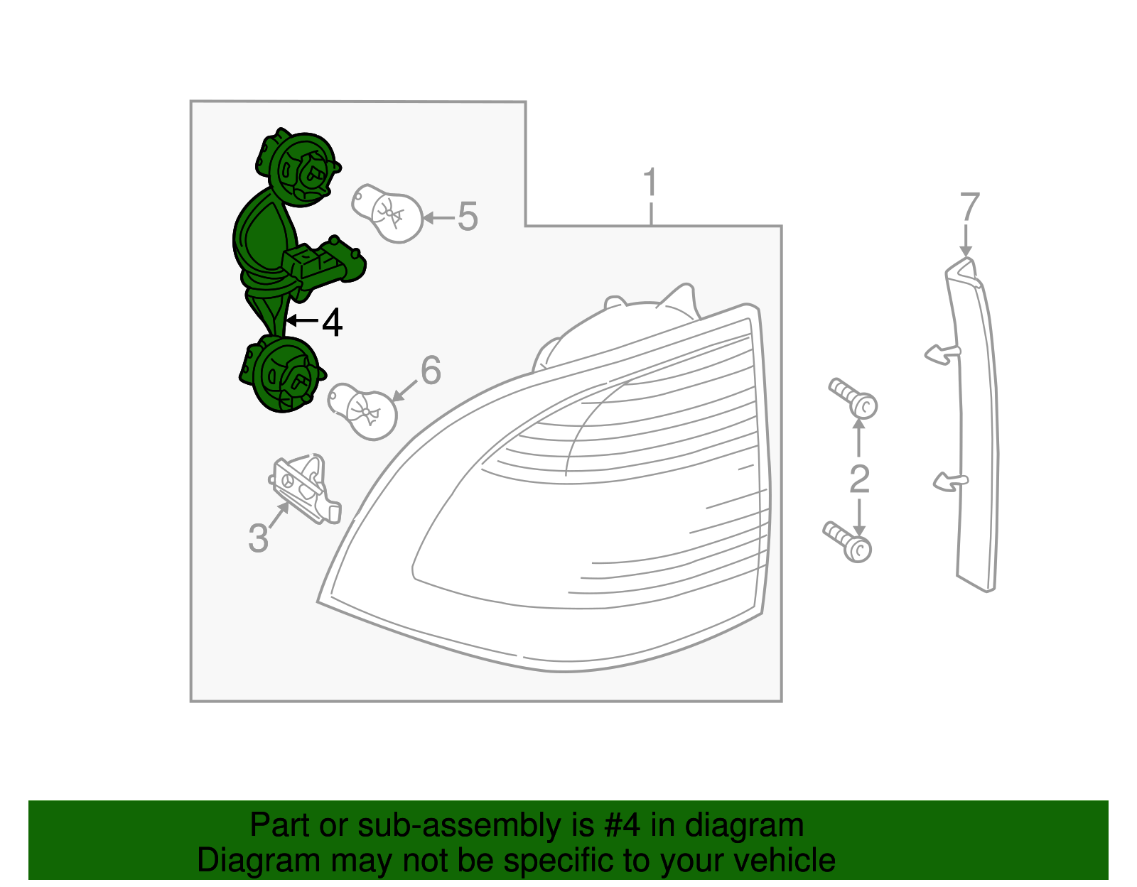 Genuine Taillight Harness for 2002-2005 Saab 9-5 | Part# 5407663 | Over ...