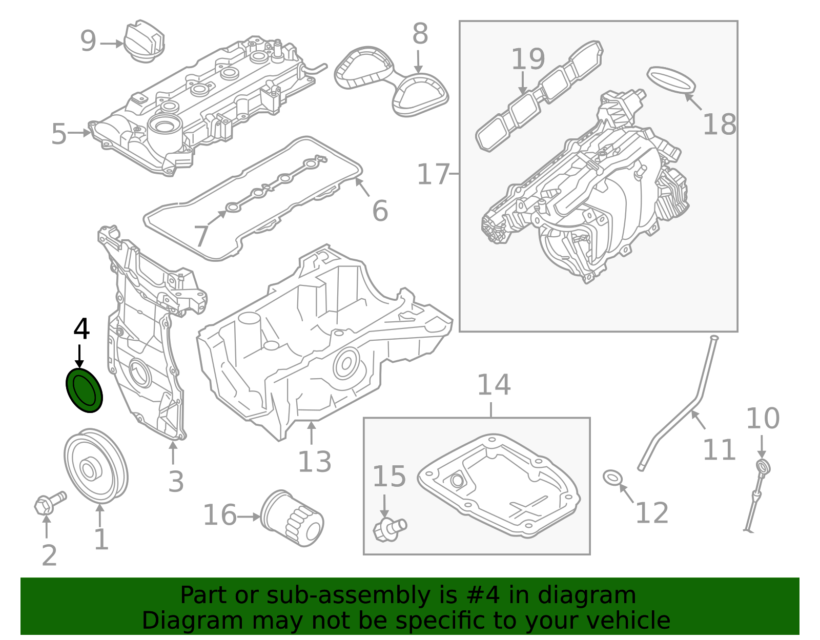2015-2025 Nissan Rear Main Seal 12279-3VA0A | Nissan Parts Plus