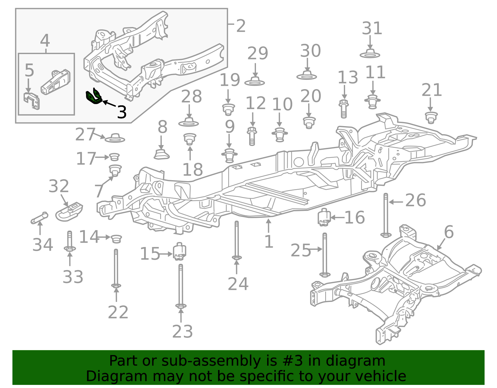 2015-2025 Ford | Bracket | FL3Z-5F057-D | Walls' Ford Parts