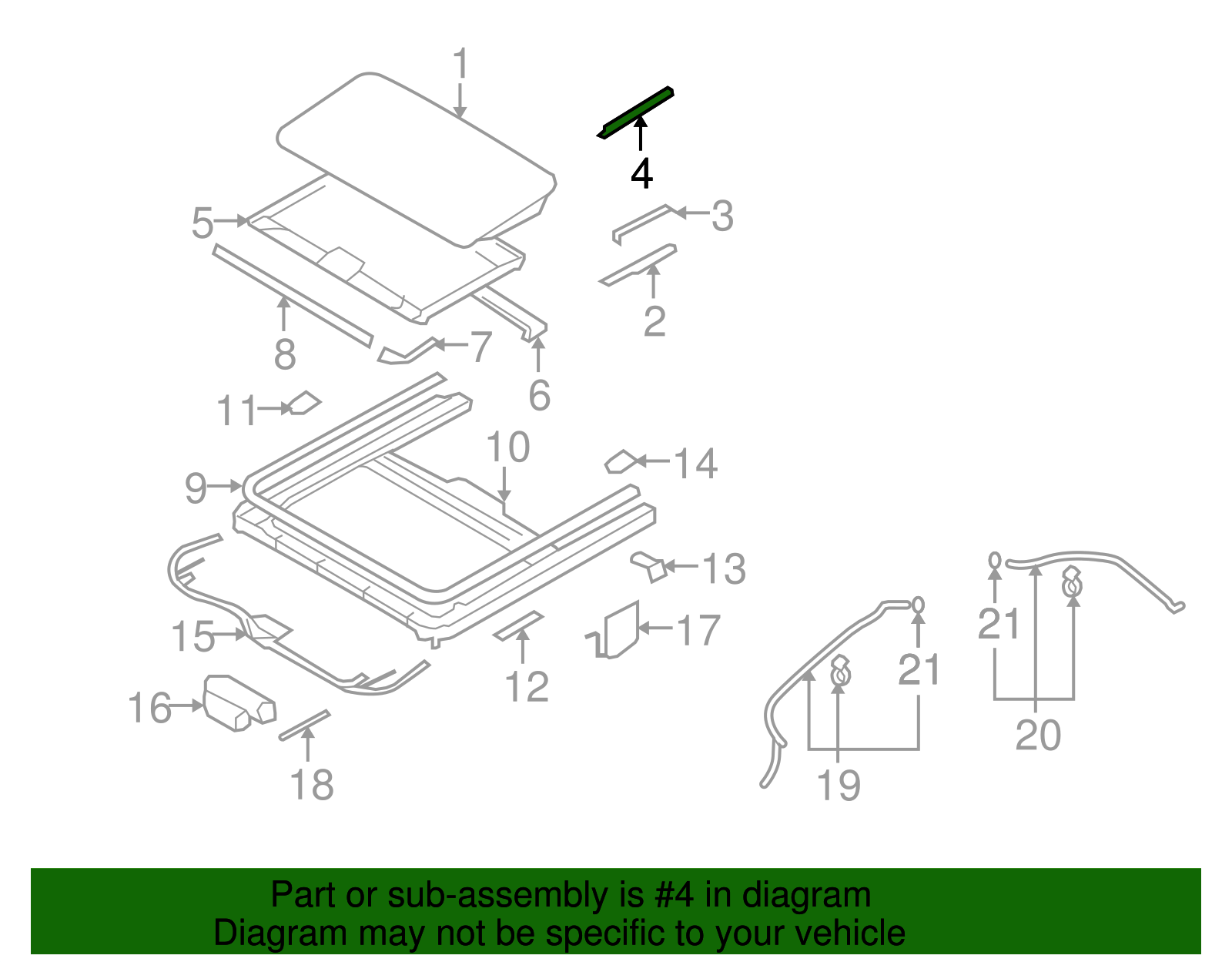 81662-2H000 - 2007-2010 Hyundai Elantra - Upper Cover | Hyundai Parts ...