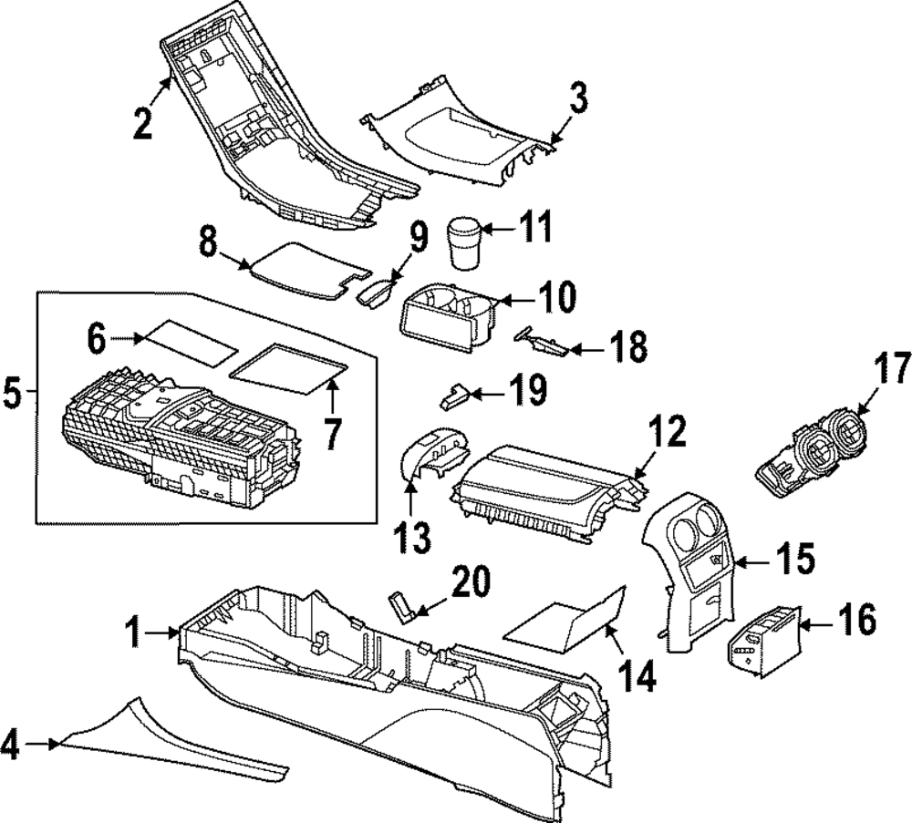 206-680-65-00-9051 - Rear Cover 2022-2025 Mercedes-Benz | Mercedes-Benz ...