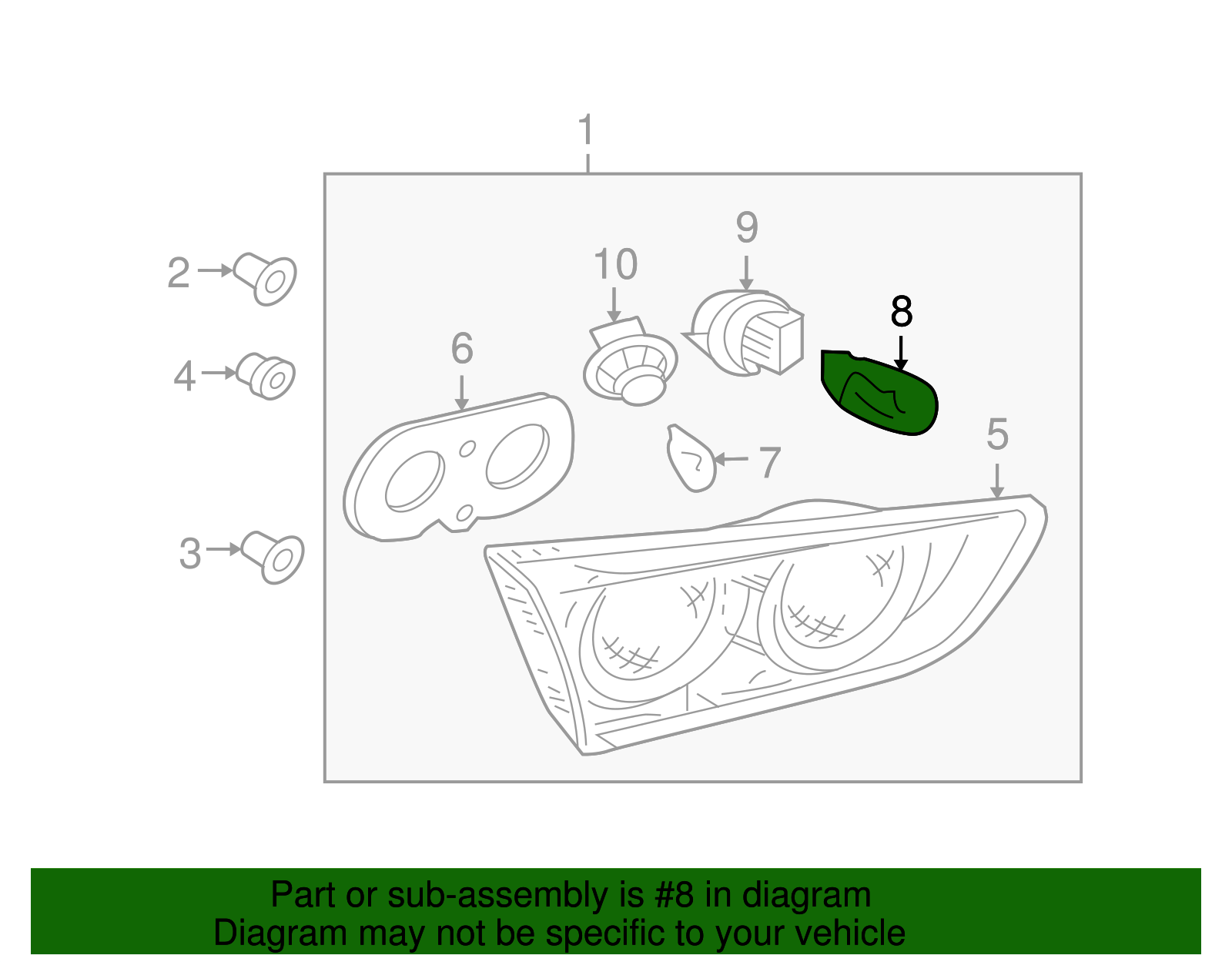 MS820026 - Bulb 2001-2025 Mitsubishi | Mitsubishi Direct Parts