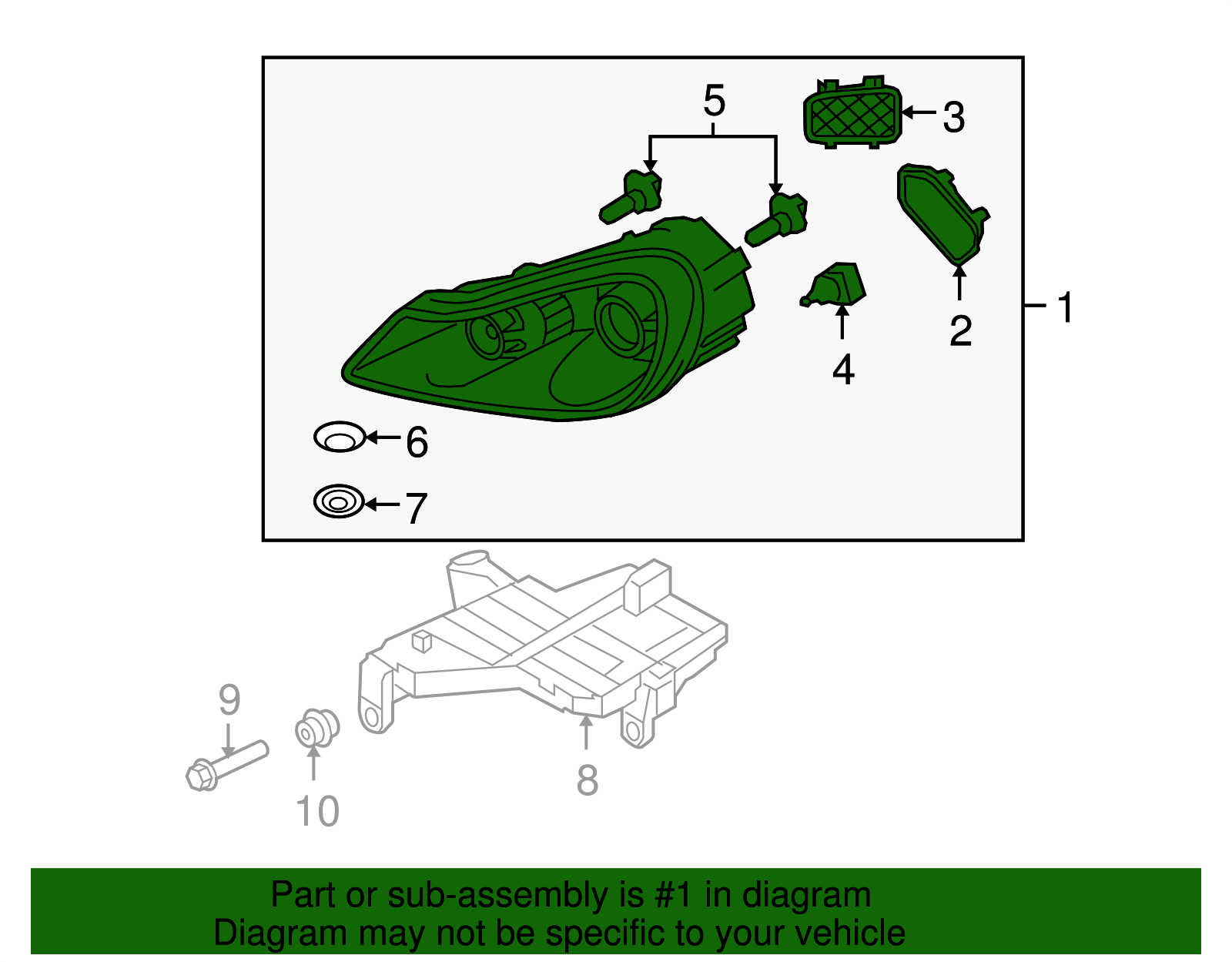 958-941-029-G - 2008-2010 Porsche Cayenne - Headlamp Assembly 2008-2010 ...