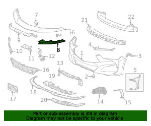 71187-TGV-A00 - Upper Support 2021-2025 Acura TLX | My Acura Parts