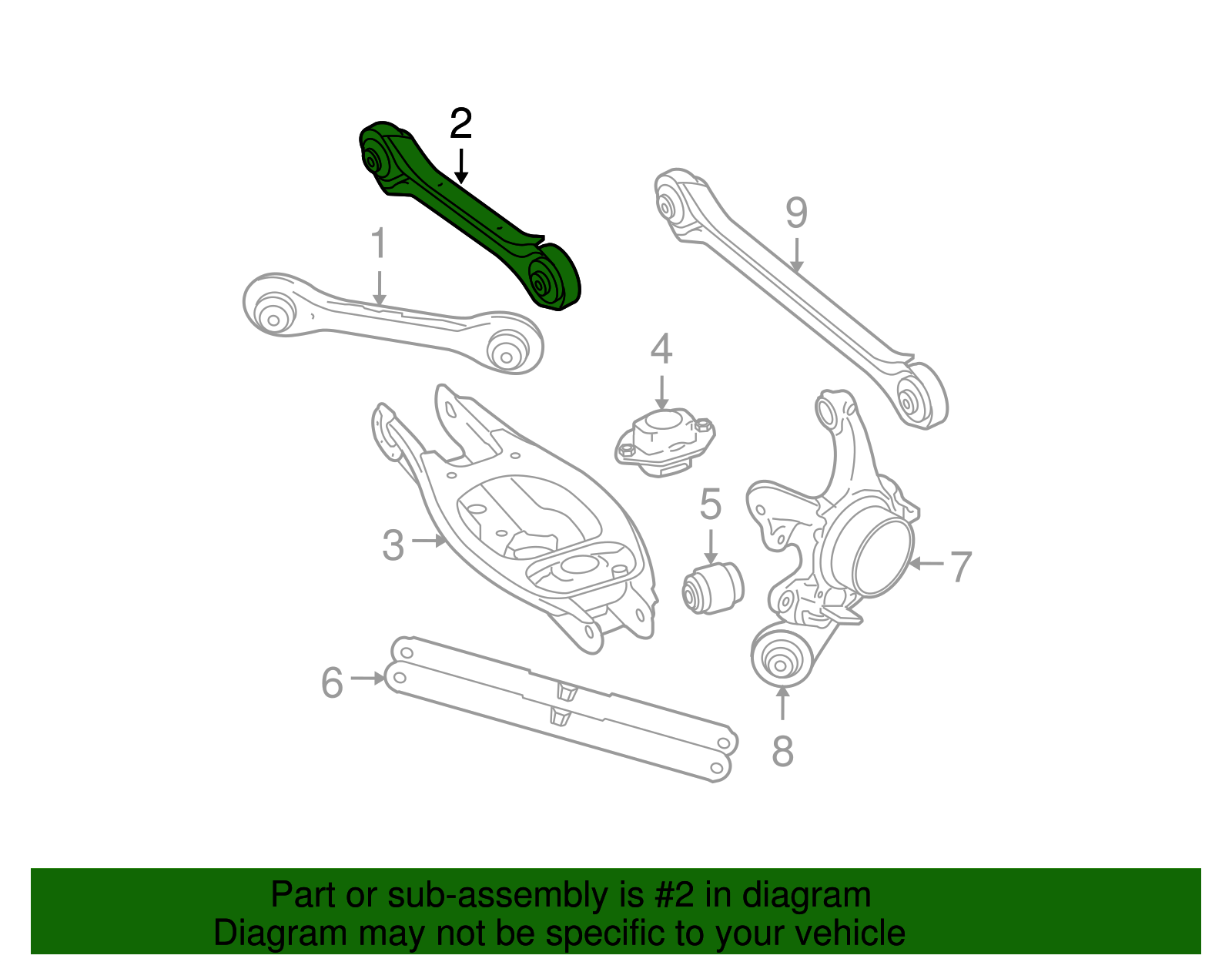 2006-2013 BMW Rear Upper Control Arm 33322406292 | OEM Parts Online