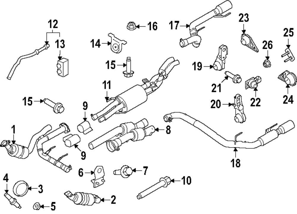 2024 Ford F-150 Rear Muffler RL3Z-5230-F | OEM Parts Online