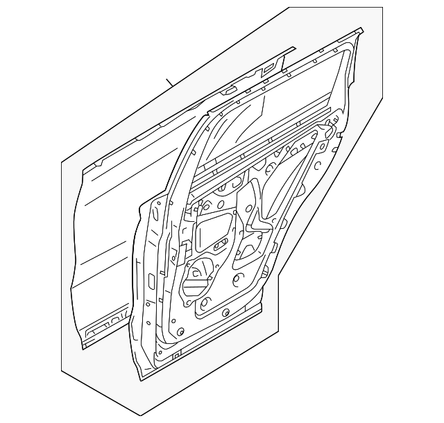 82101W350P - Door Shell 2022-2024 Mitsubishi | Mitsubishi Direct Parts