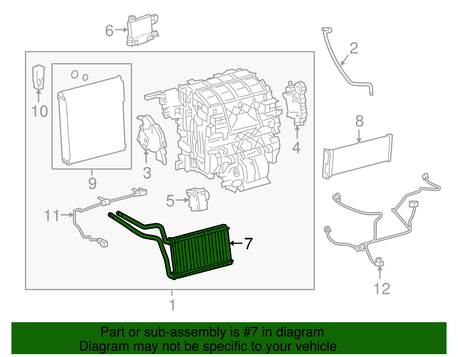 2016-2025 Toyota 2016-2024 Toyota - Heater Core 87107-47080 | Sparks Parts