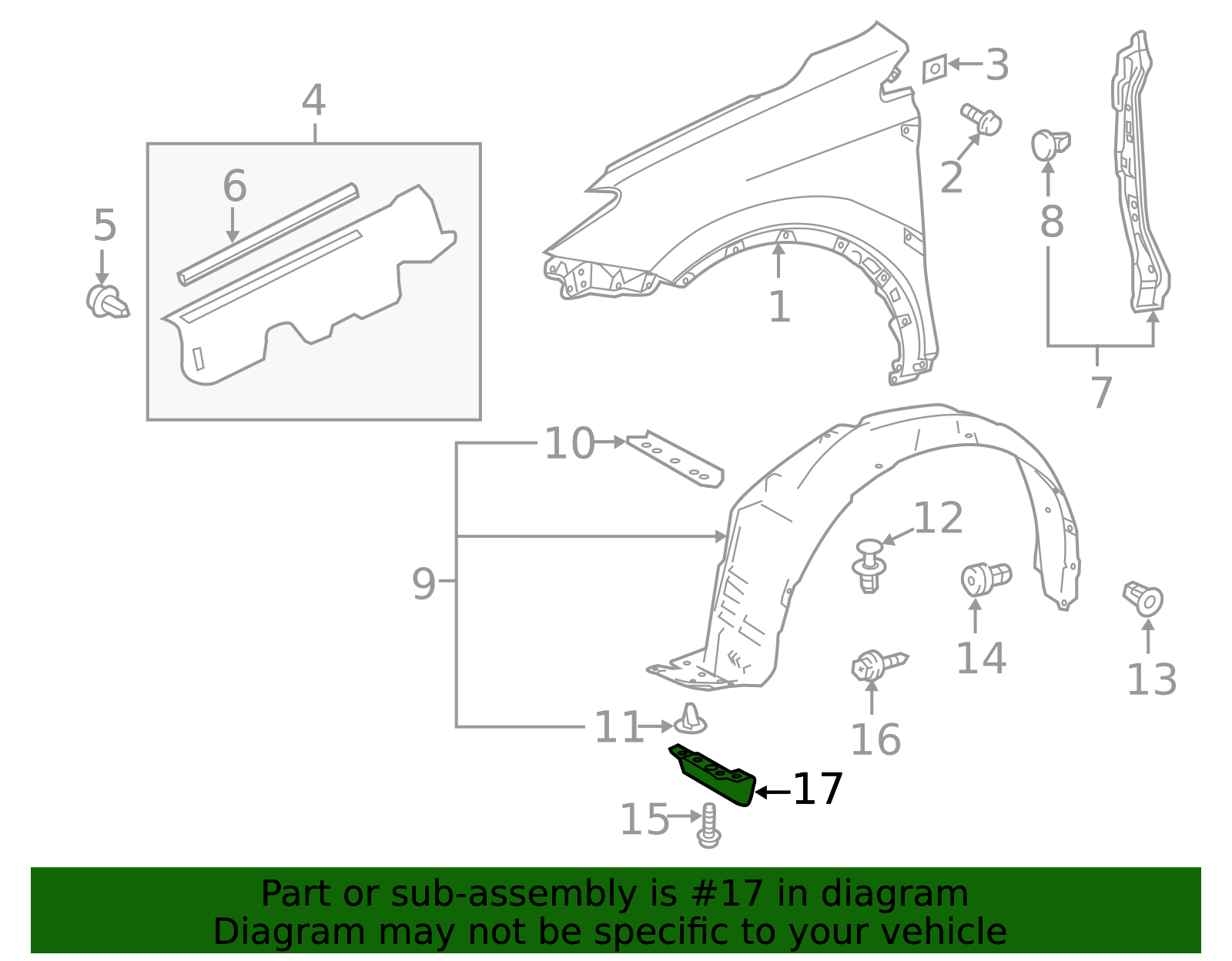 Toyota Splash Shield Part# 538950r030 | Toyota of Colorado Springs