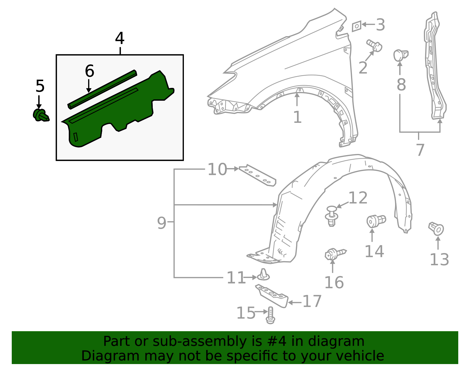 2013-2015 Toyota RAV4 Upper Seal 53389-0R030 | MotorMotor