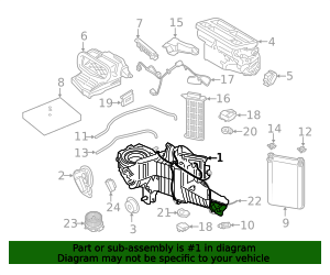 2017-2022 Ford | Evaporator Assembly | HC3Z-19850-L | Walls' Ford Parts
