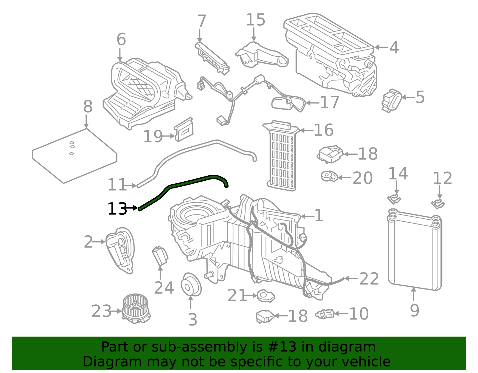 2017-2022 Ford Motorcraft™ HVAC Heater Hose KH-1141 | Awesome Parts Ford