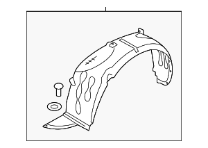 86812-1W500 - Fender Liner 2016-2017 Kia Rio | Kia.Parts Store