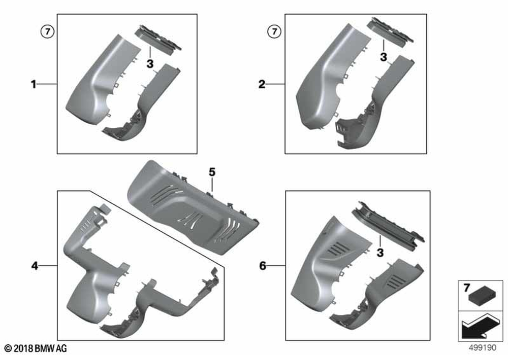 51169108976 - BMW Mirror Base Cover Set 2018-2025 BMW | Performance ...