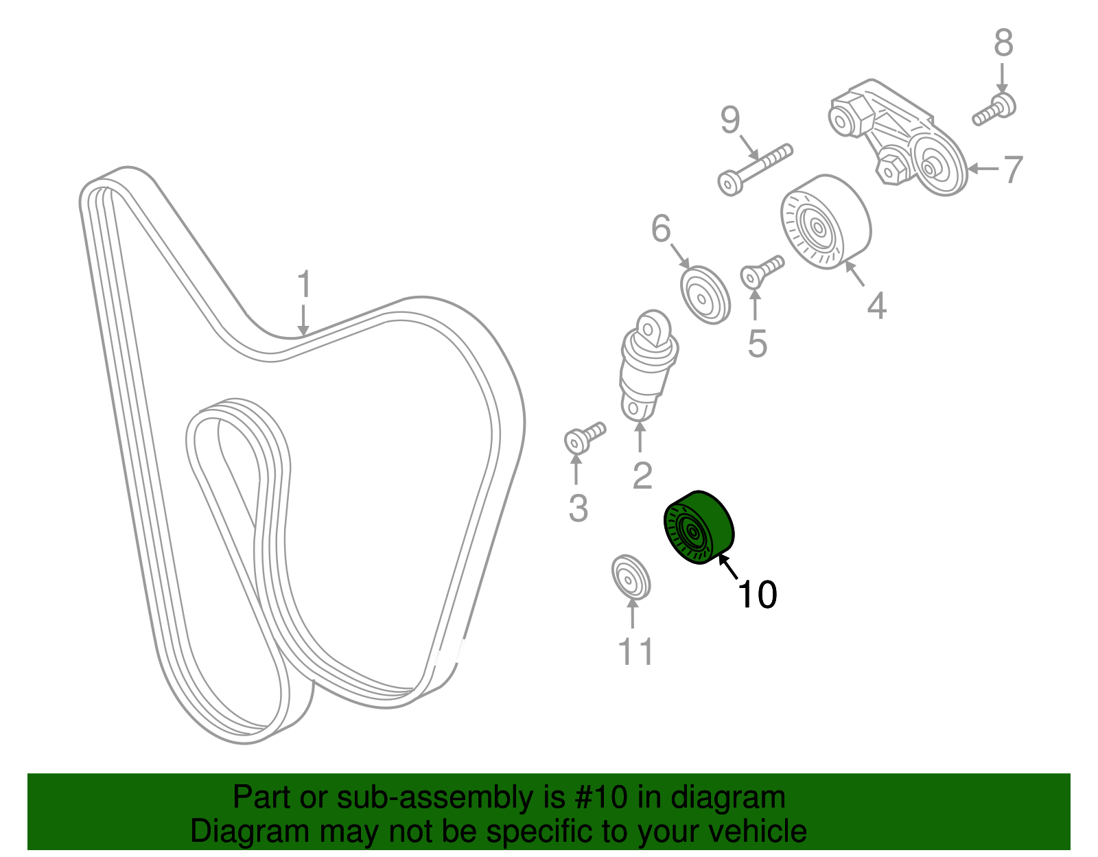 2017-2025 Porsche Idler Pulley 0PB-145-257 | Sunset Porsche Parts