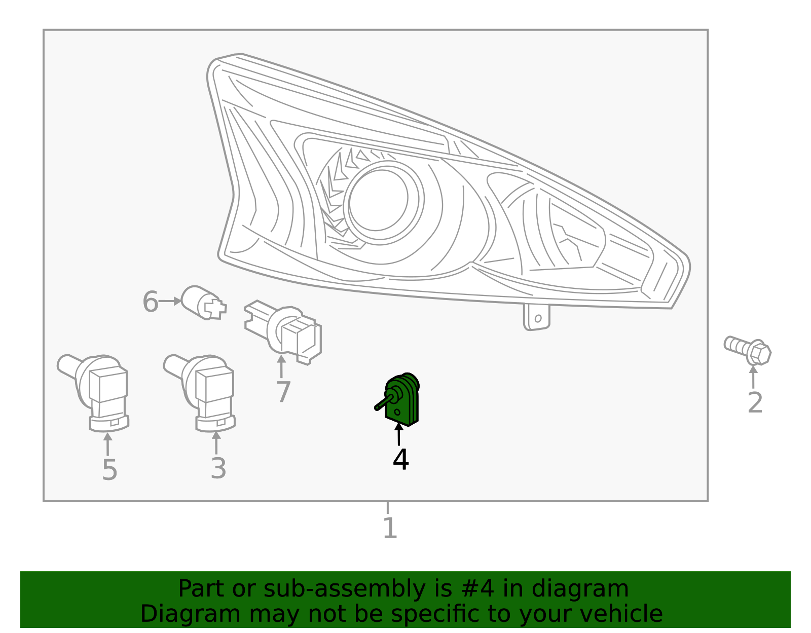 26297-9F510 - Headlamp Bulb - Nissan OEM Parts Direct