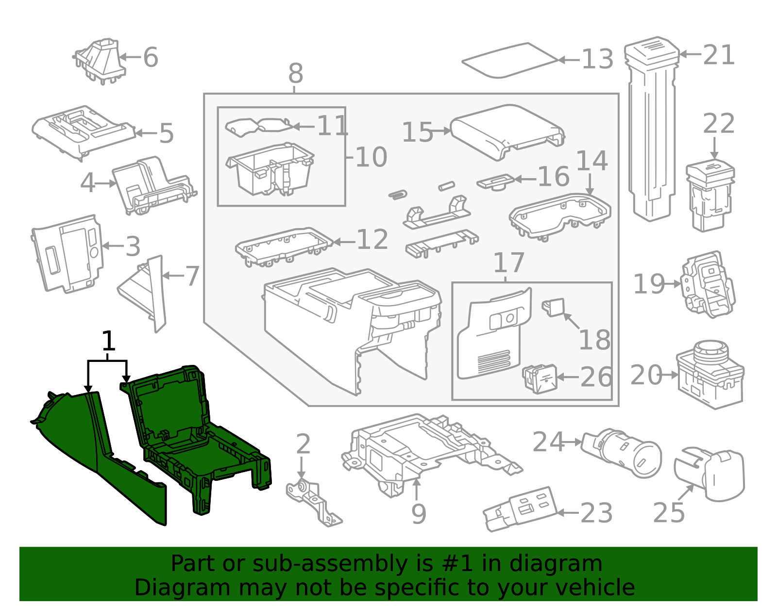2024-2025 Toyota Tacoma Front Panel 58810-AK010-C0 | MotorMotor