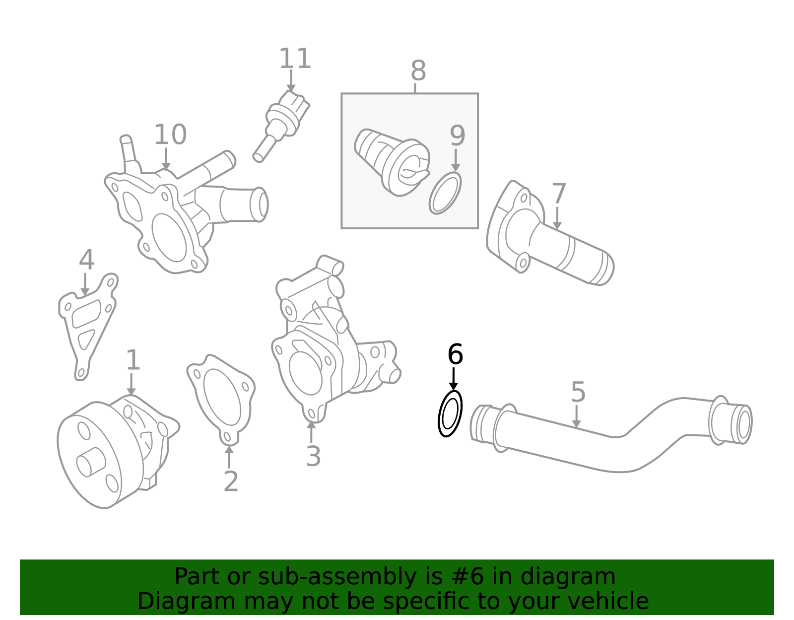 Genuine Coolant Pipe O-ring (l31 L32 L33 T32 B15 B16) - 21049-3Z000 ...