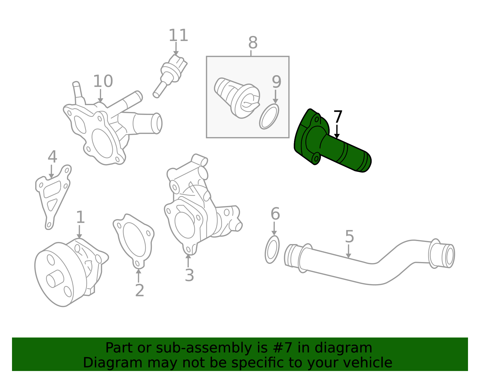 13049-JA01A - Engine Coolant Thermostat Housing Official Nissan Parts Store