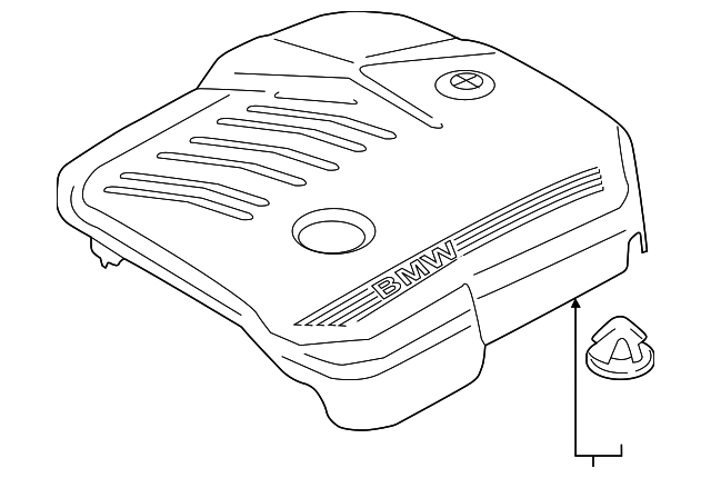2019-2025 BMW Engine Cover 11-14-8-687-367 | BMW OEM Parts