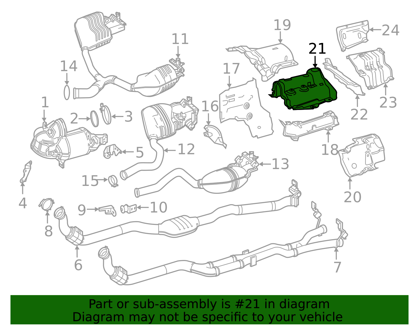 205-470-07-47 - Heat Shield 2015-2023 Mercedes-Benz | Mercedes-Benz ...