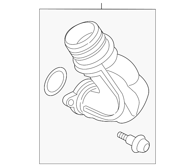 2016-2018 Volkswagen Jetta Intake Pipe 04E-129-654-N | vwpartscenter