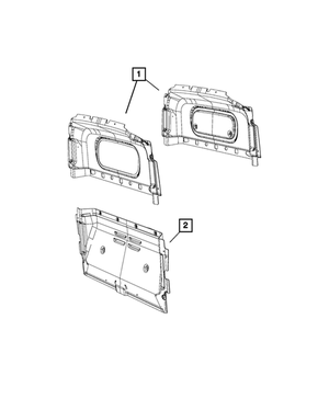 68251913AA - Cargo Partition 2015 Ram ProMaster City | Mopar Factory Parts