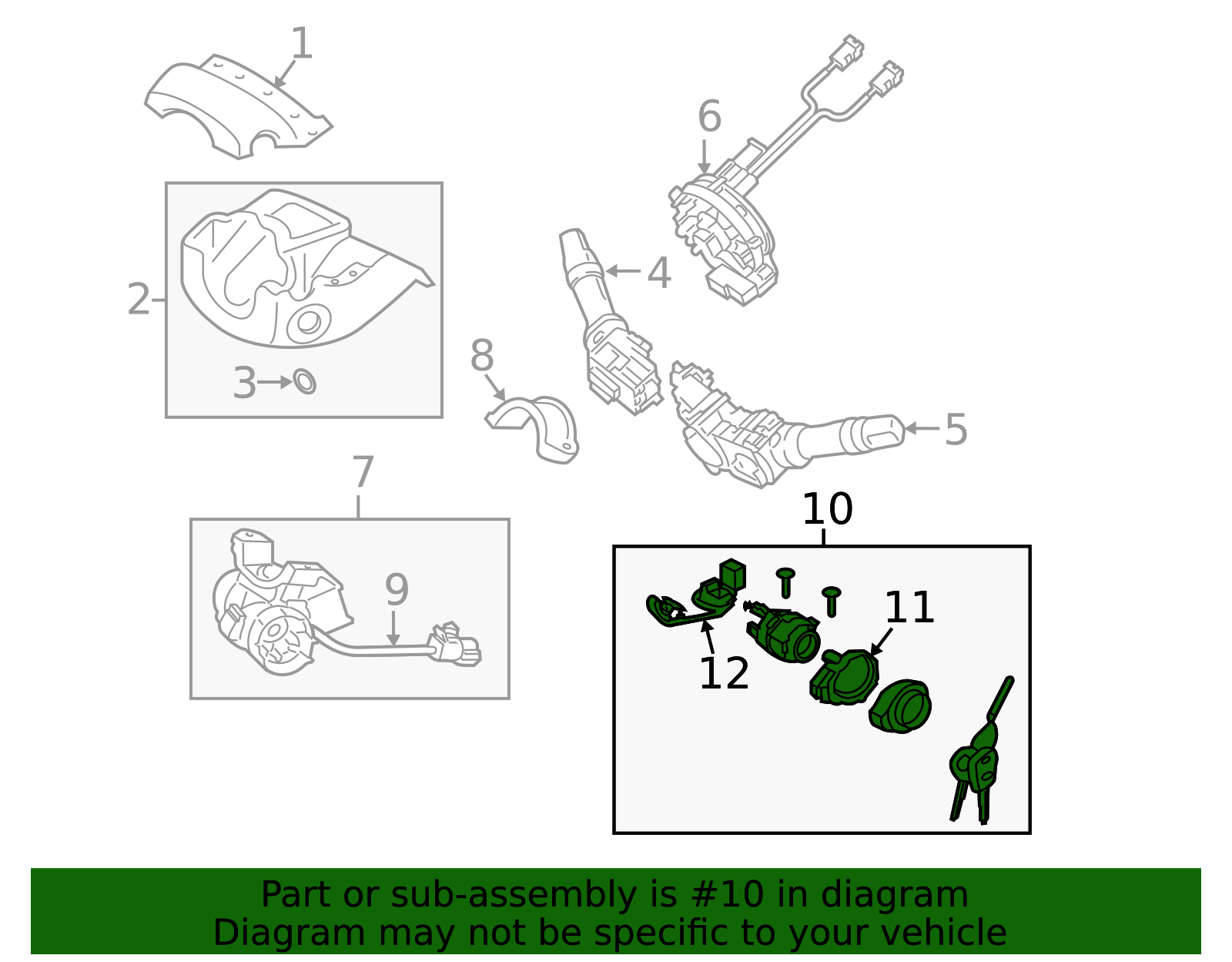 2011-2014 Hyundai Sonata Ignition Cylinder 81900-3SA00 | OEM Parts Online