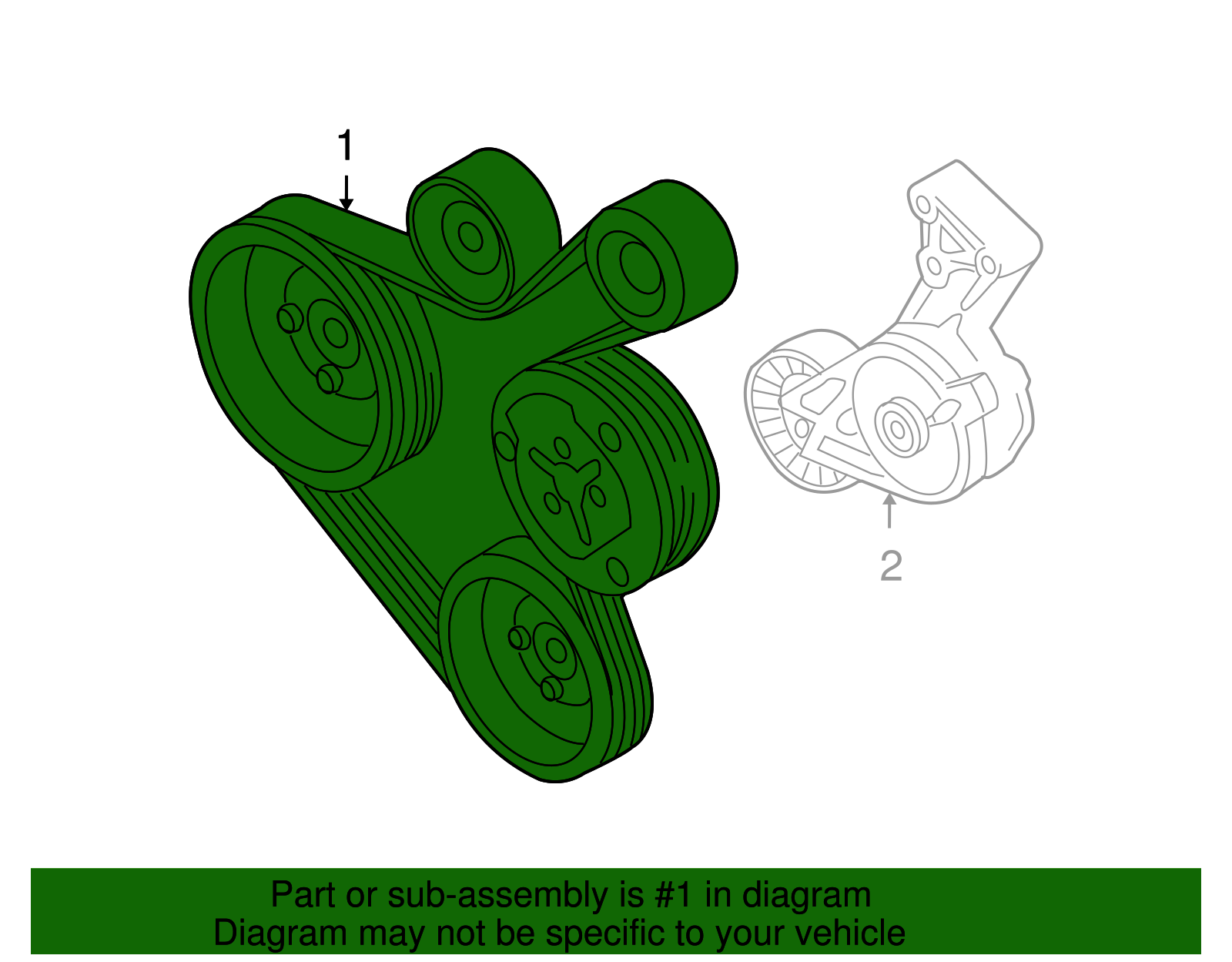 1998-2006 Volkswagen Serpentine Belt 06A-260-849-B | VW Direct Auto Parts