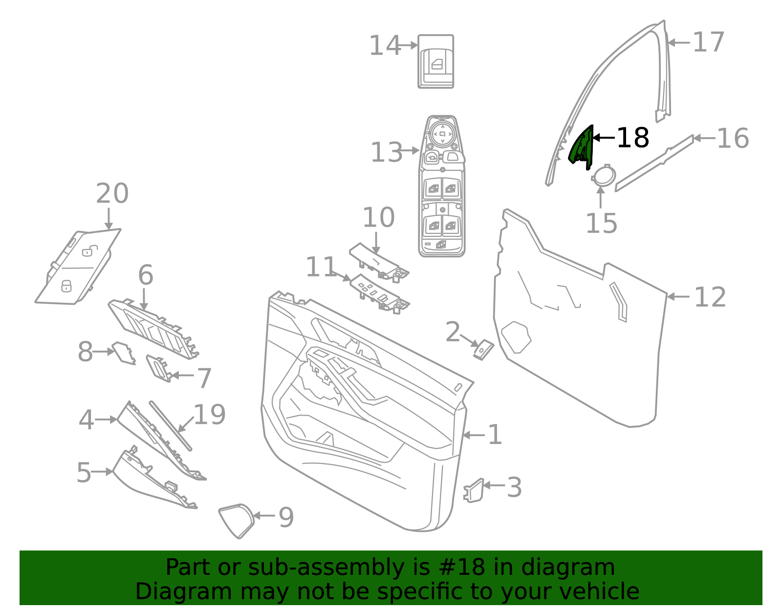 51165a01123 - 2020-2025 BMW X6 Corner Trim (51-16-5-A01-123) | BMW of ...